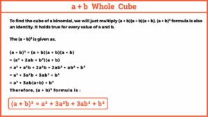 a+b Whole Cube - Easy Maths Solutions