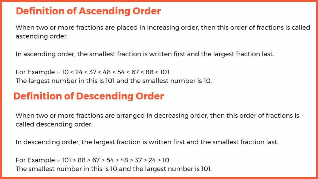 What Are Ascending Order And Descending Order Easy Maths Solutions