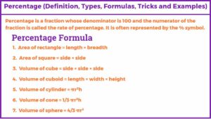 Percentage Definition, Formula, Tricks and Examples - Easy Maths Solutions
